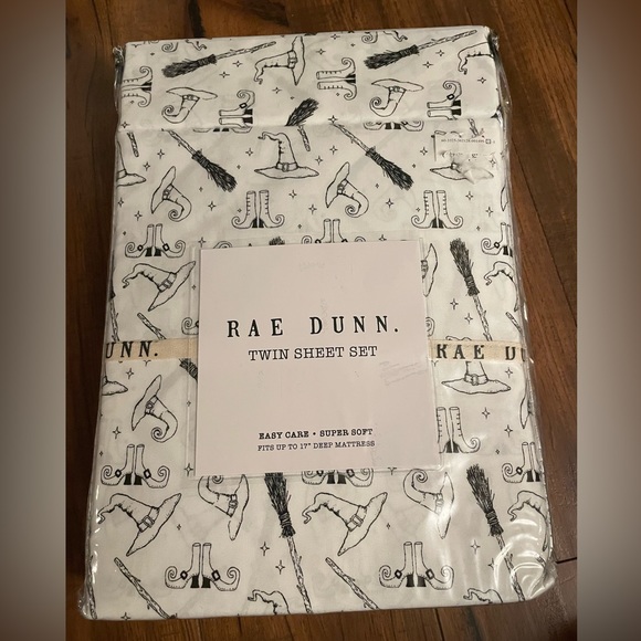 Rae Dunn | Bedding | Rae Dunn Witches Broom Hat And Broomstick Twin ...